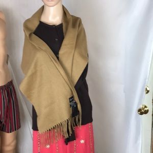 Cejon | Accessories | Cejon Acrylic Fringe Scarf In Caramel | Poshmark